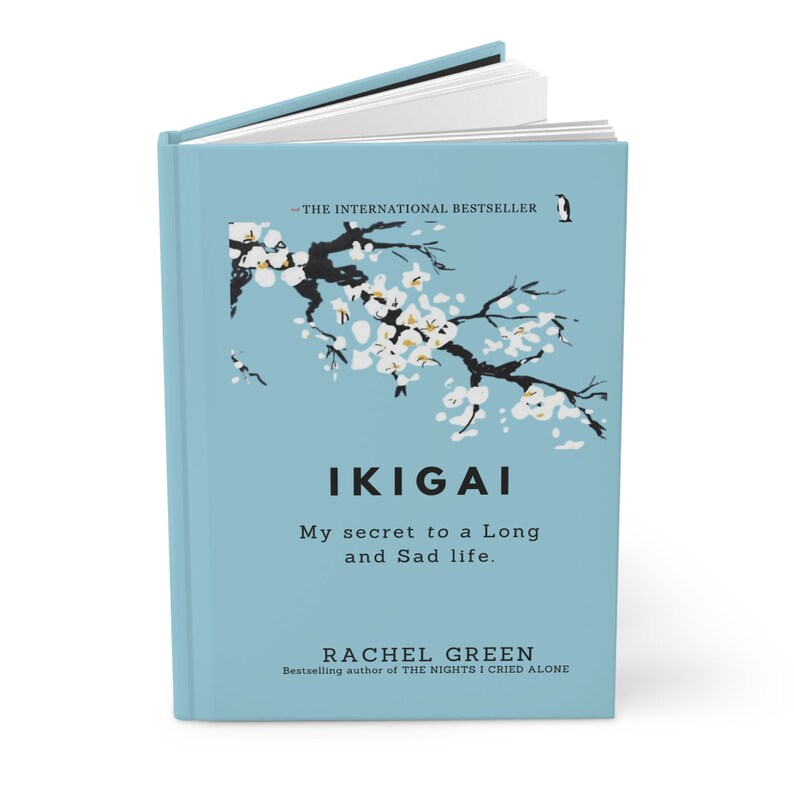 Find Your Ikigai Journal Novelty Hardback Notepad Dark Humor Bookish ...