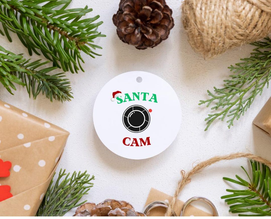 Ceramic Santa Cam Holiday Decoration, Gift, Christmas Ornament, Tree ...