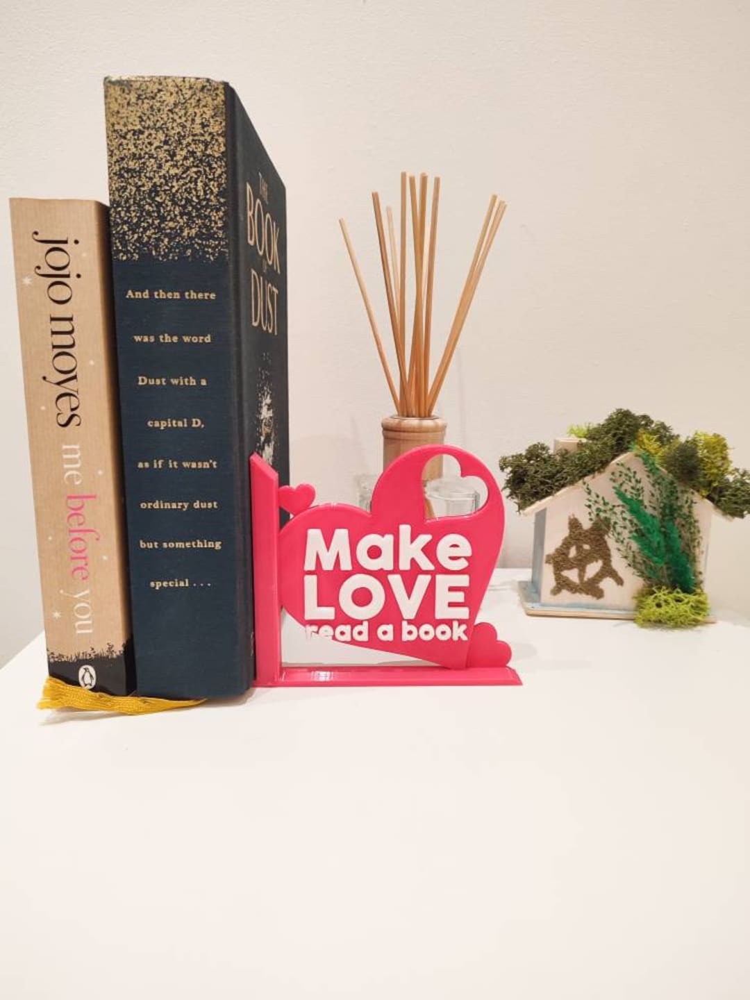 Make Love Bookends, Love Bookends, Partner Gift, Readers, Book Lovers ...