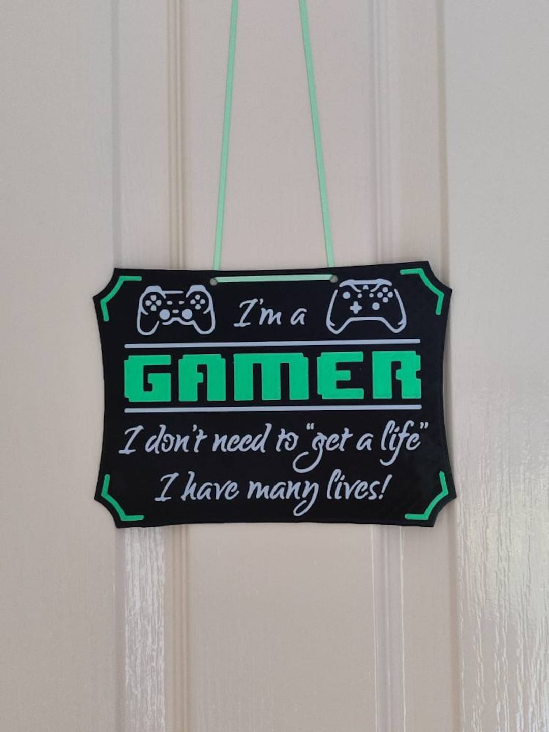 Gamer Door Sign, Gamer Bedroom Sign, Gaming Plaque, Funny Door Sign ...