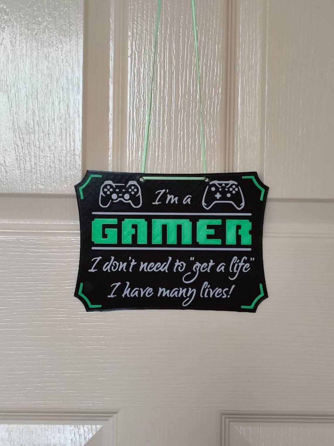 Gamer Door Sign Gamer Bedroom Sign Gaming Plaque Funny Door | Etsy