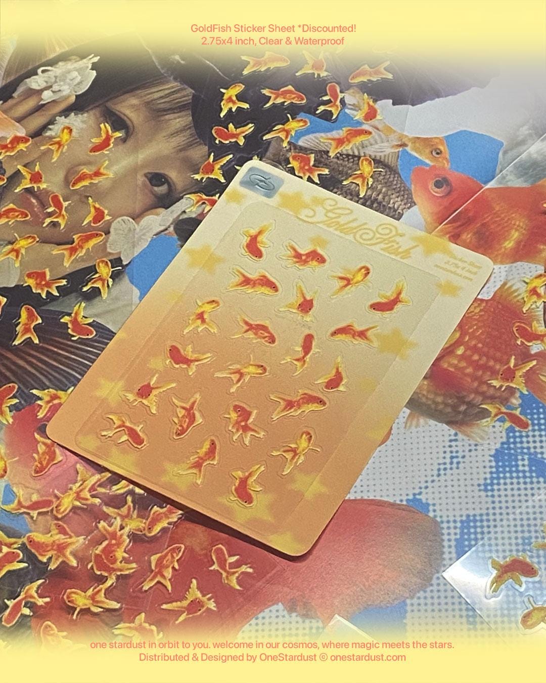 Goldfish Sticker Sheet - Etsy