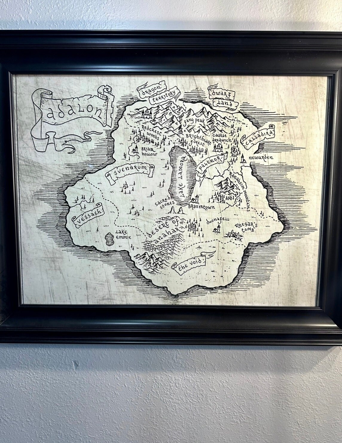 Map of Adalon From Bow Before the Elf Queen Poster 11 X 14 - Etsy