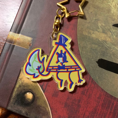 Bill Cipher Keychain - Etsy