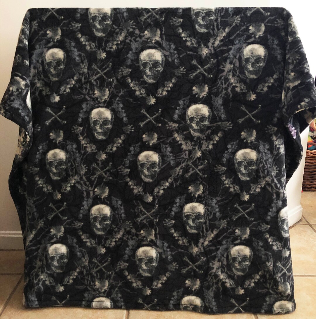 Skulls Spiders Roses Crossbones Two-sided Double-sided Reversible ...
