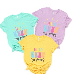 Hello My Peeps T-shirt,peeps Lover Shirt, Easter Peeps Shirt,gnomes ...
