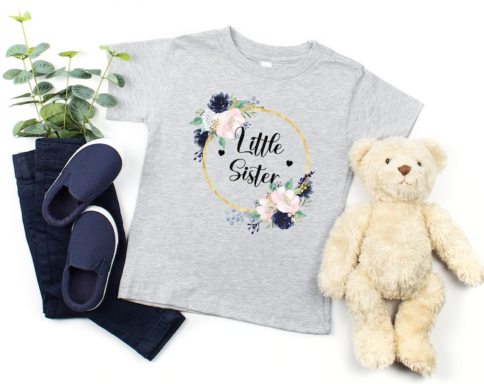 Big Sister Little Sister Shirt Set, Big Sister Reveal T-shirt, Baby Announcement Tee, Big Sis ...