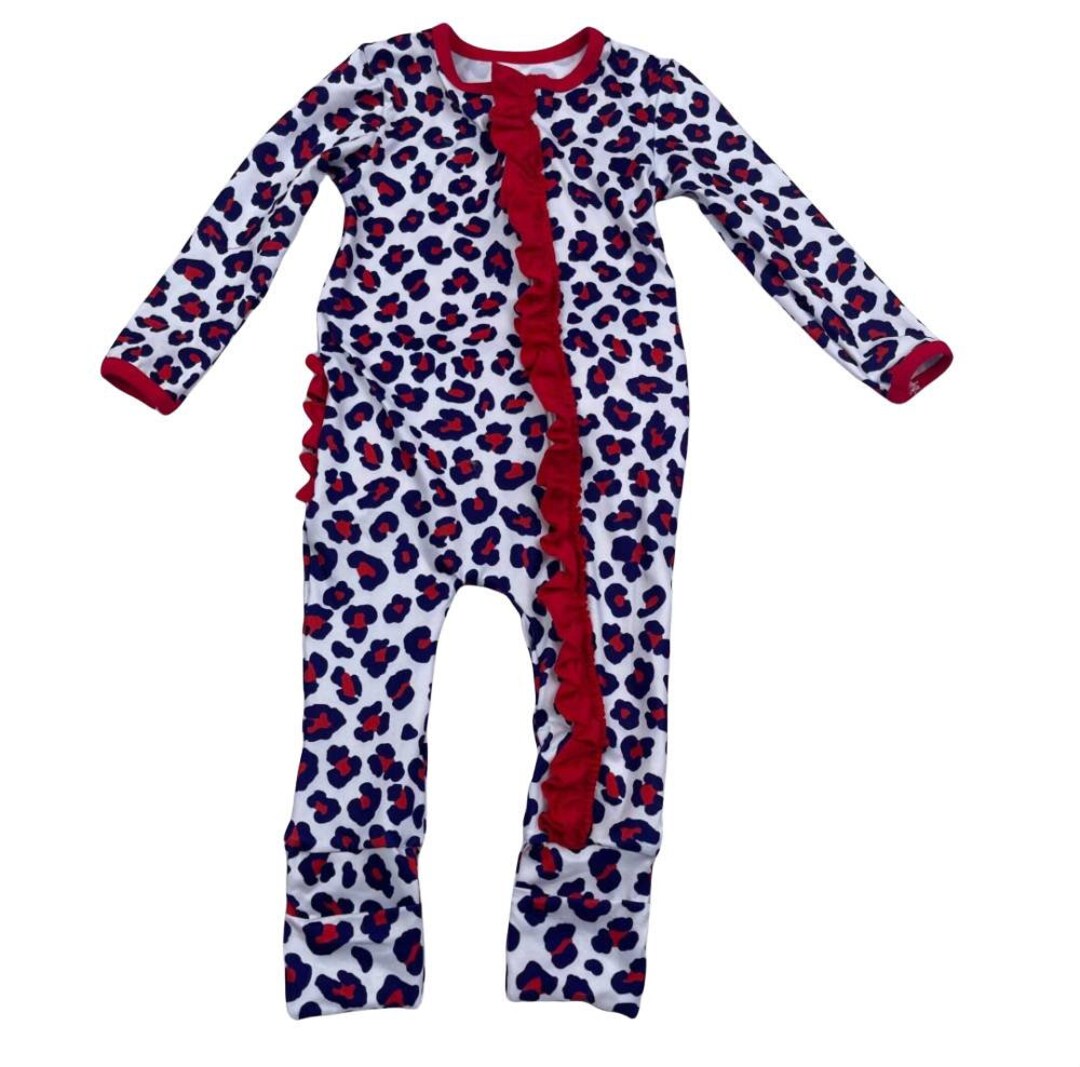 Mafia Leopard Cheetah Print Red White and Blue Buffalo Jammies Pajamas ...