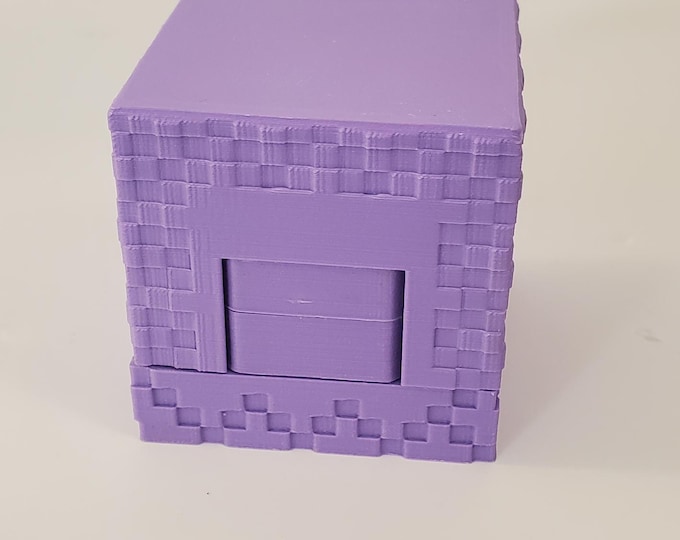 Minecraft "herb" Grinder 3D Printed Shulker Box With Keef Catcher - Etsy