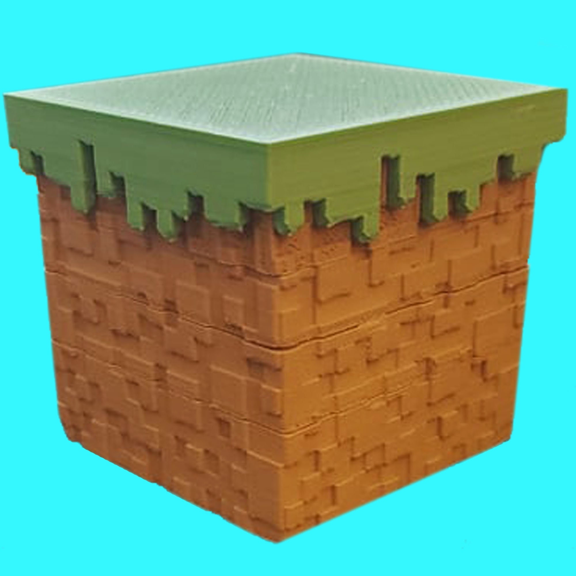 Minecraft herb Grinder 3D Printed Grass Block With Keef Catcher - Etsy