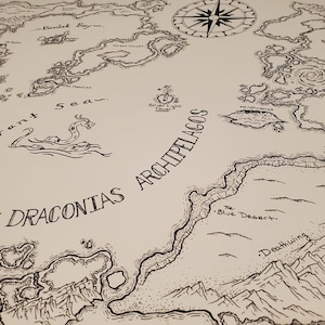 Custom Fantasy Map - Etsy