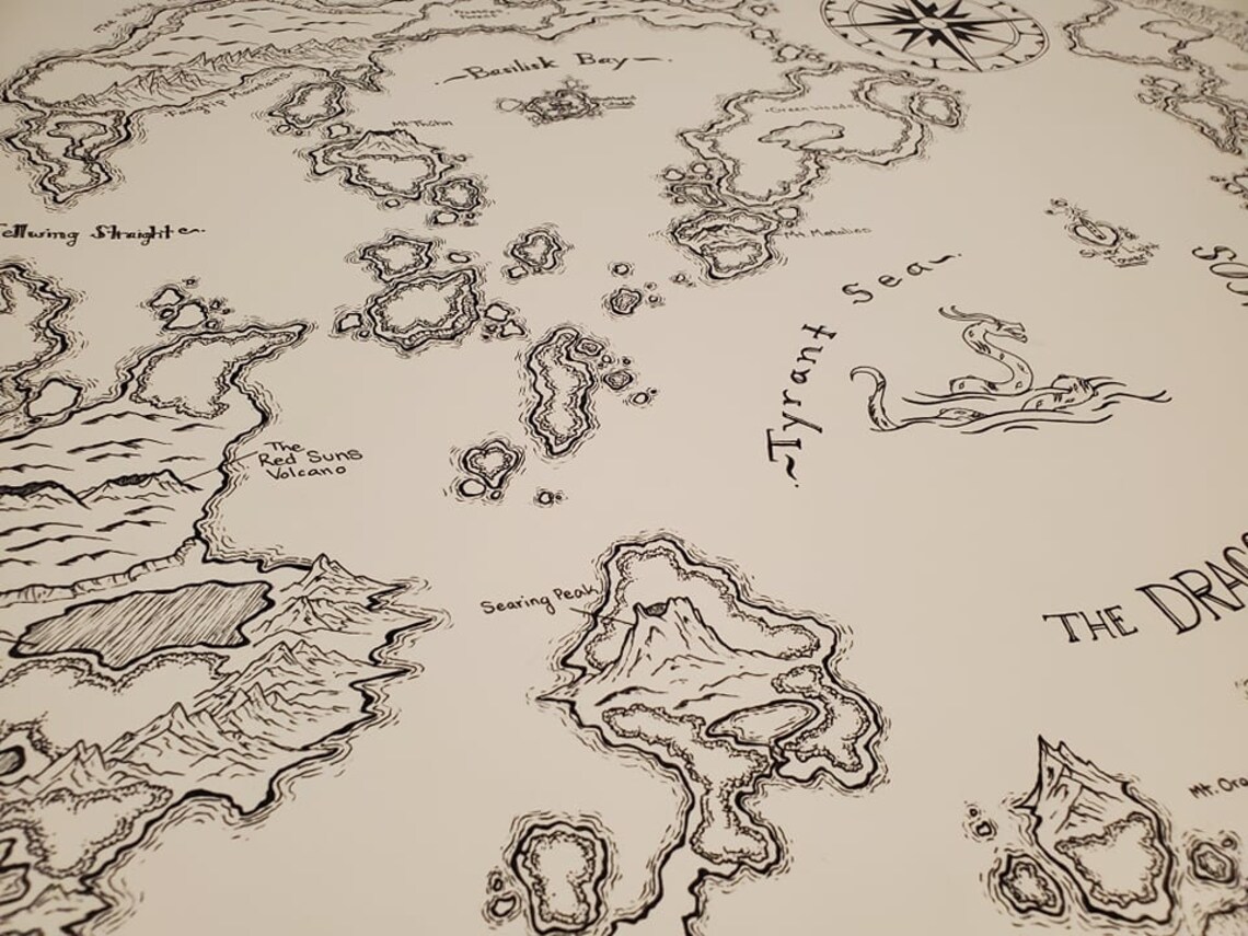 Custom Fantasy Map - Etsy