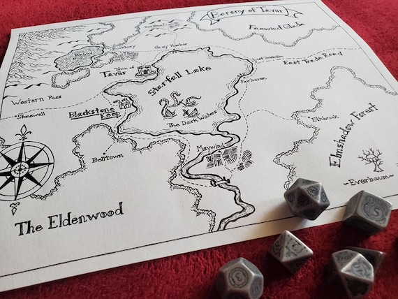Custom Fantasy Map - Etsy