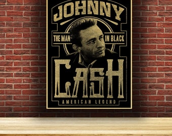 Johnny Cash Poster | Etsy