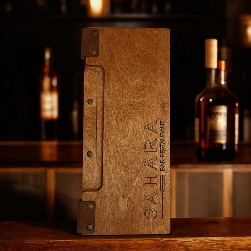 Wine Menu Holder - Etsy