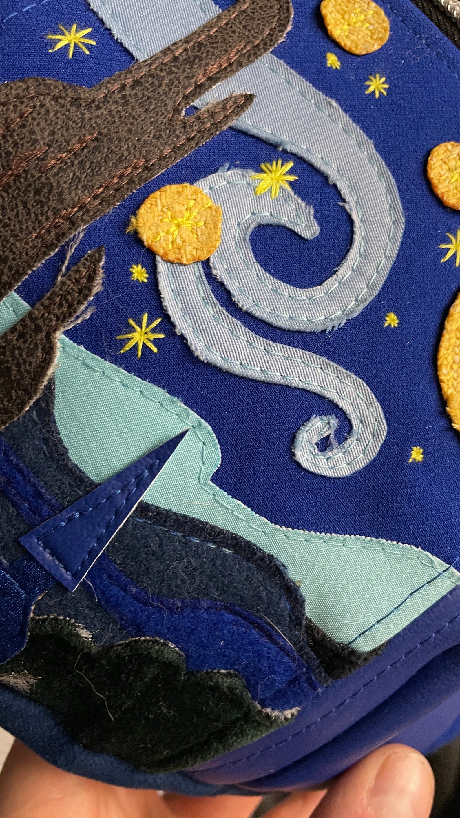 Starry Night Bum Bag: Upcycled Patchwork Fanny Pack - Etsy