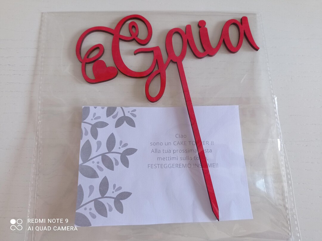 Birthday Cake Topper, Cake Topper, Cake Decoration, Wooden Name, Cake ...
