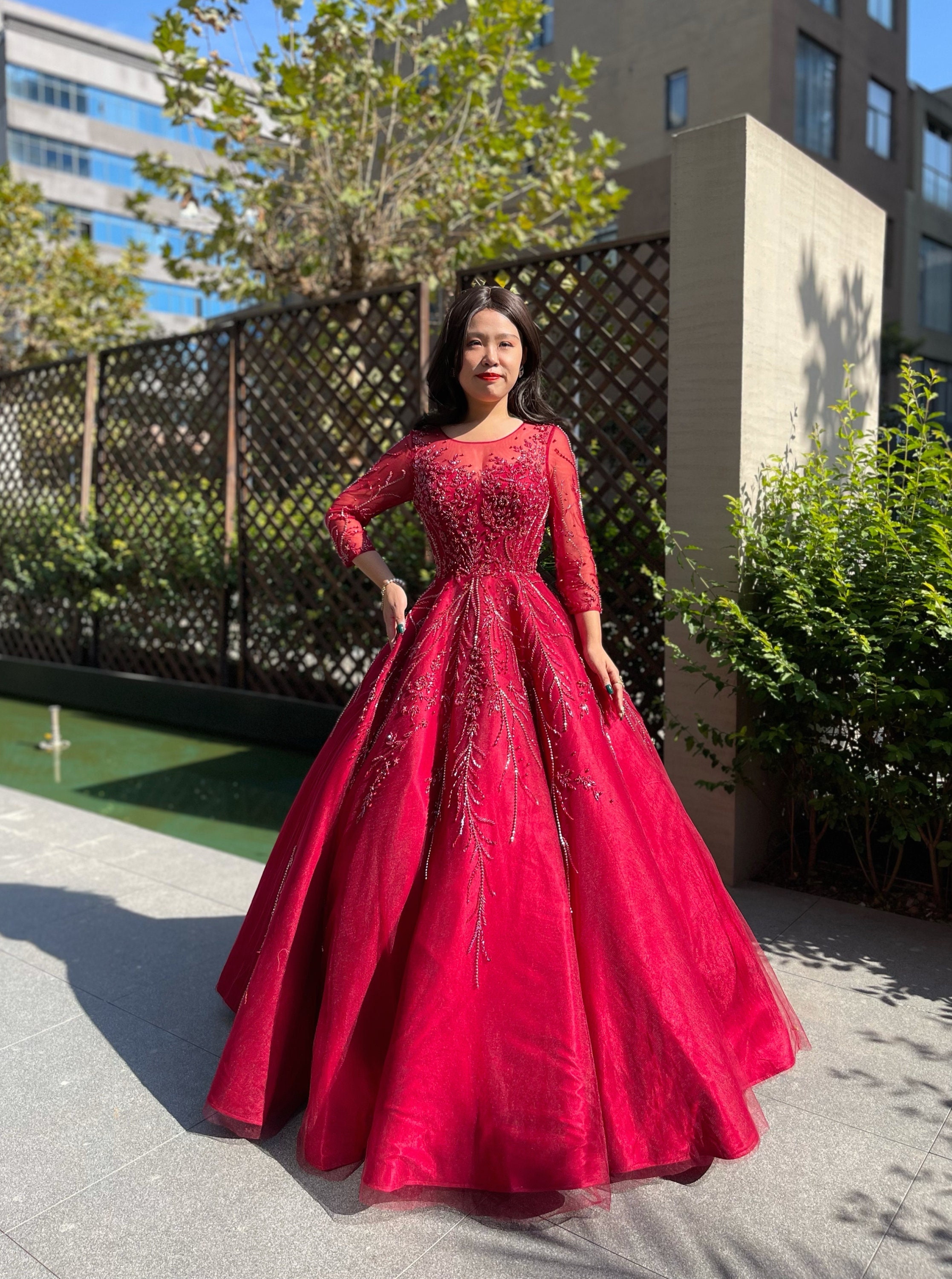 Muslim Red Wedding Dresses