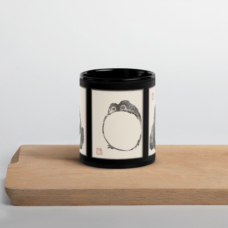 The Three Frogs From Meika Gafu by Matsumoto Hoji Cottagecore Mug ...