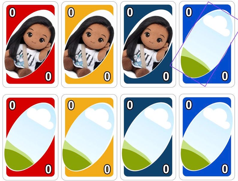 Customizable UNO Card Game Template | DIY Family Game Night (digital ...