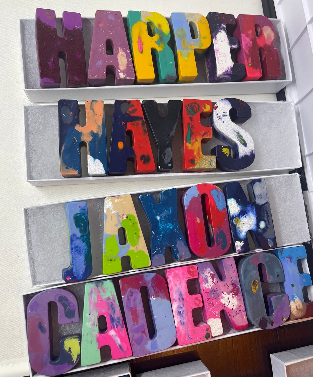 Personalized Name Crayons, Custom Crayons, Birthday Gift Kids, Crayon ...