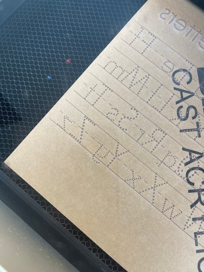 Tracing Acrylic Dry Erase Alphabet Board, Homeschool, Learn at Home ...