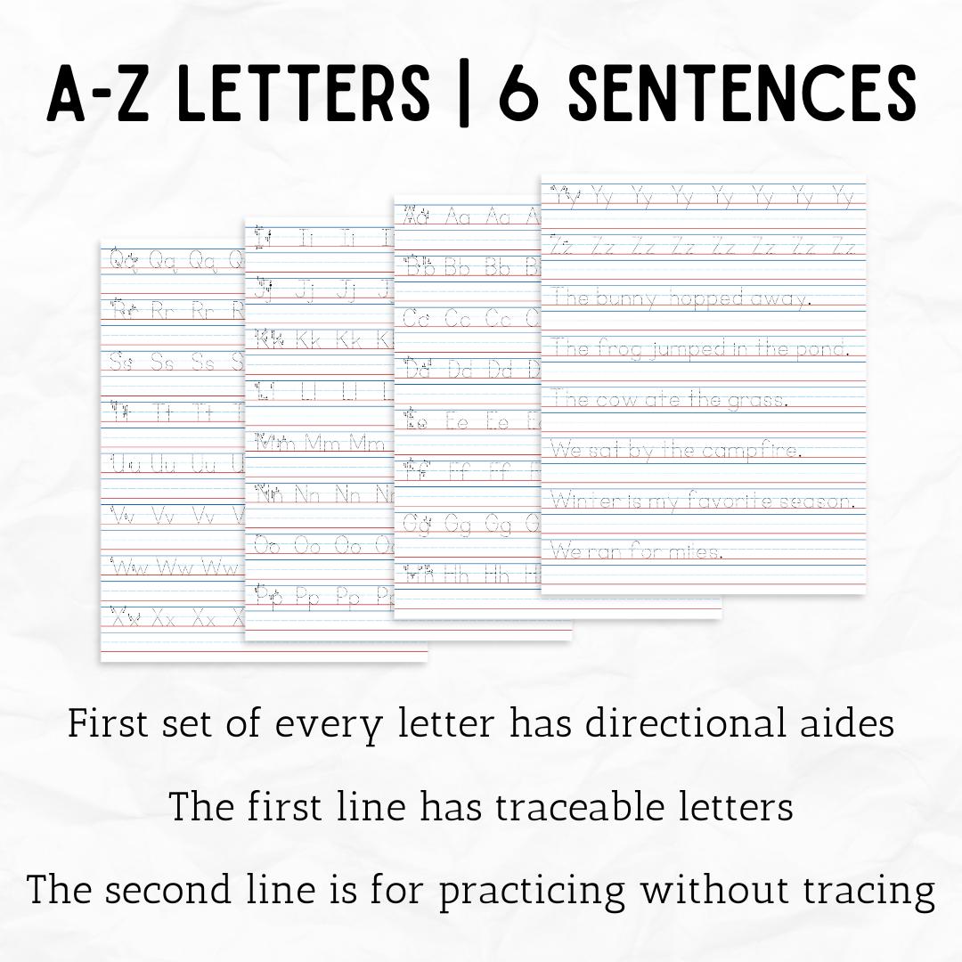 Handwriting Practice for Kids Printable PDF Digital Download 1 Blank ...