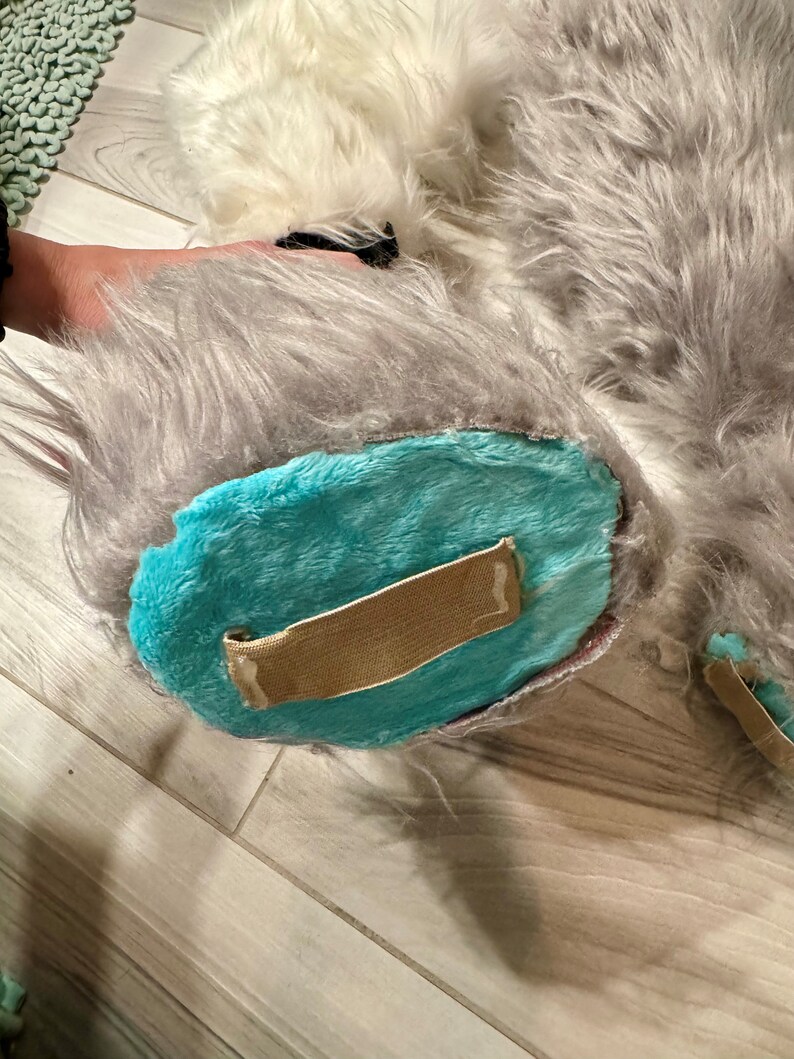 Fursuit Tails, Stretched Loops for Belt. Come With a Long Grey Tail, a ...