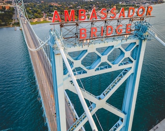 Ambassador Bridge Print - Etsy