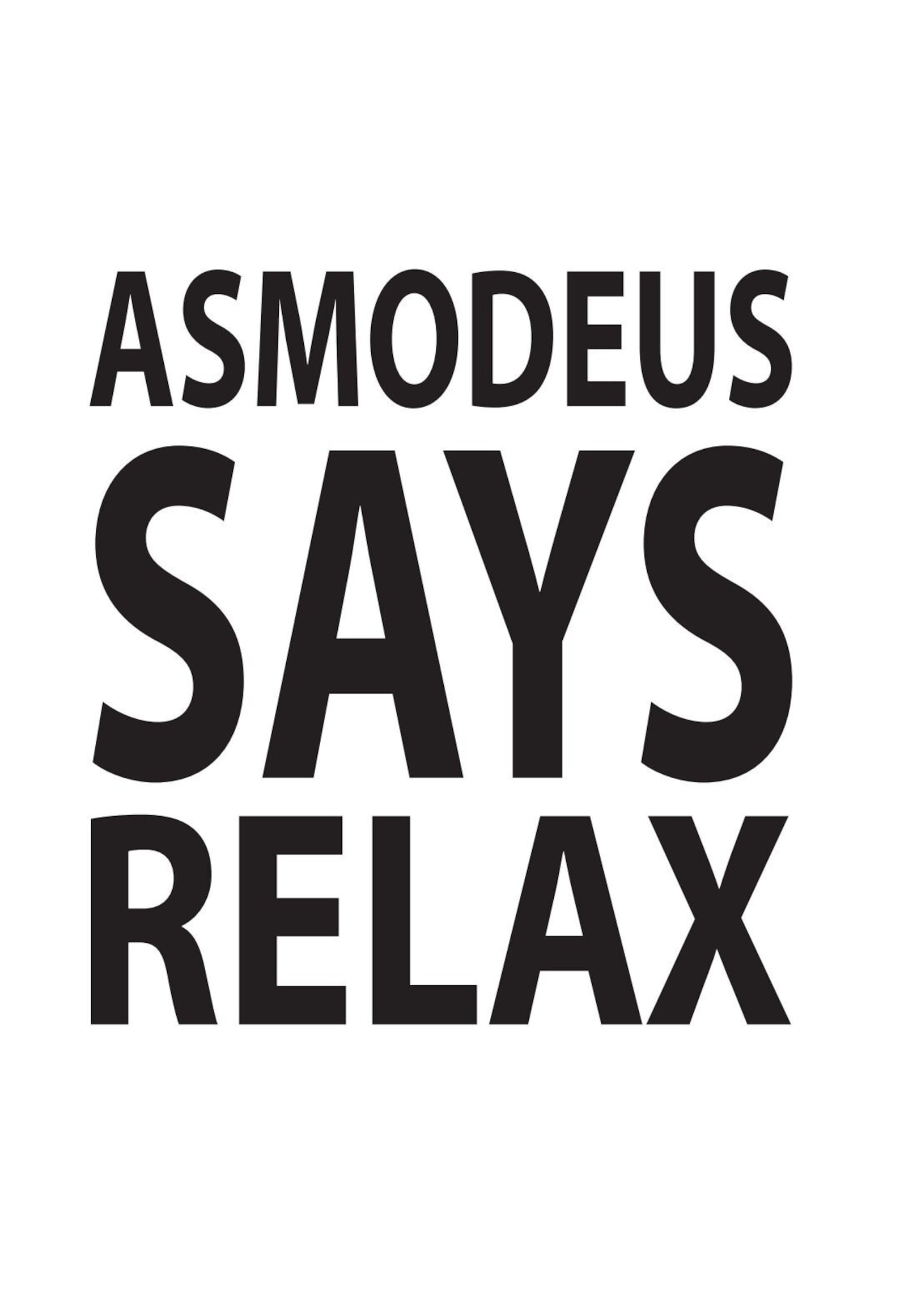 Asmodeus Says Relax - Etsy