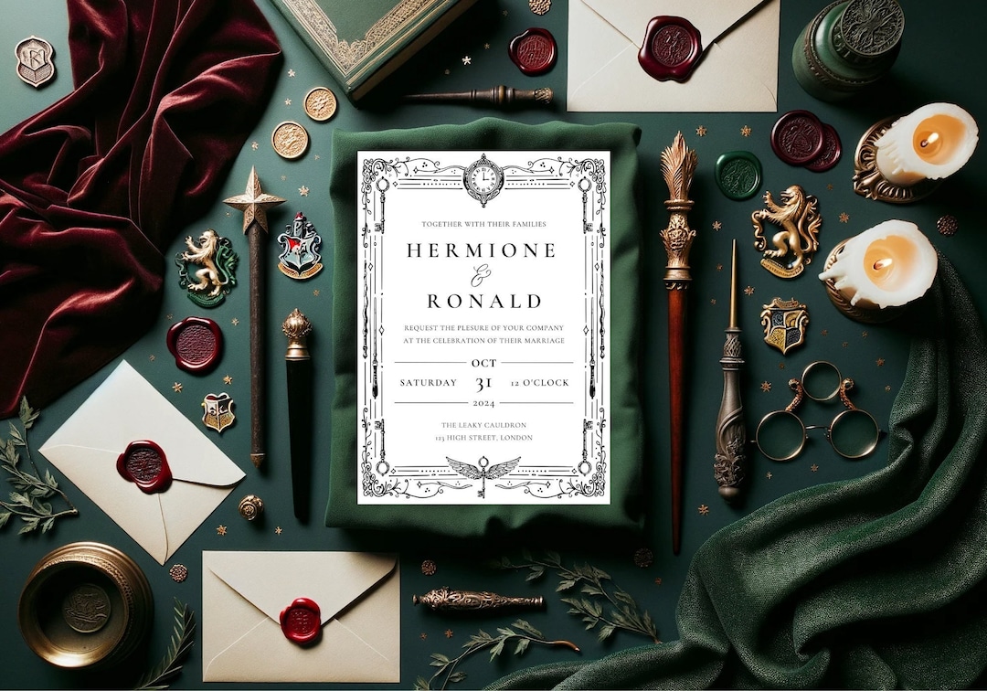 ULTIMATE SUITE of Magical Invitation Templates: Invitation, Save the ...