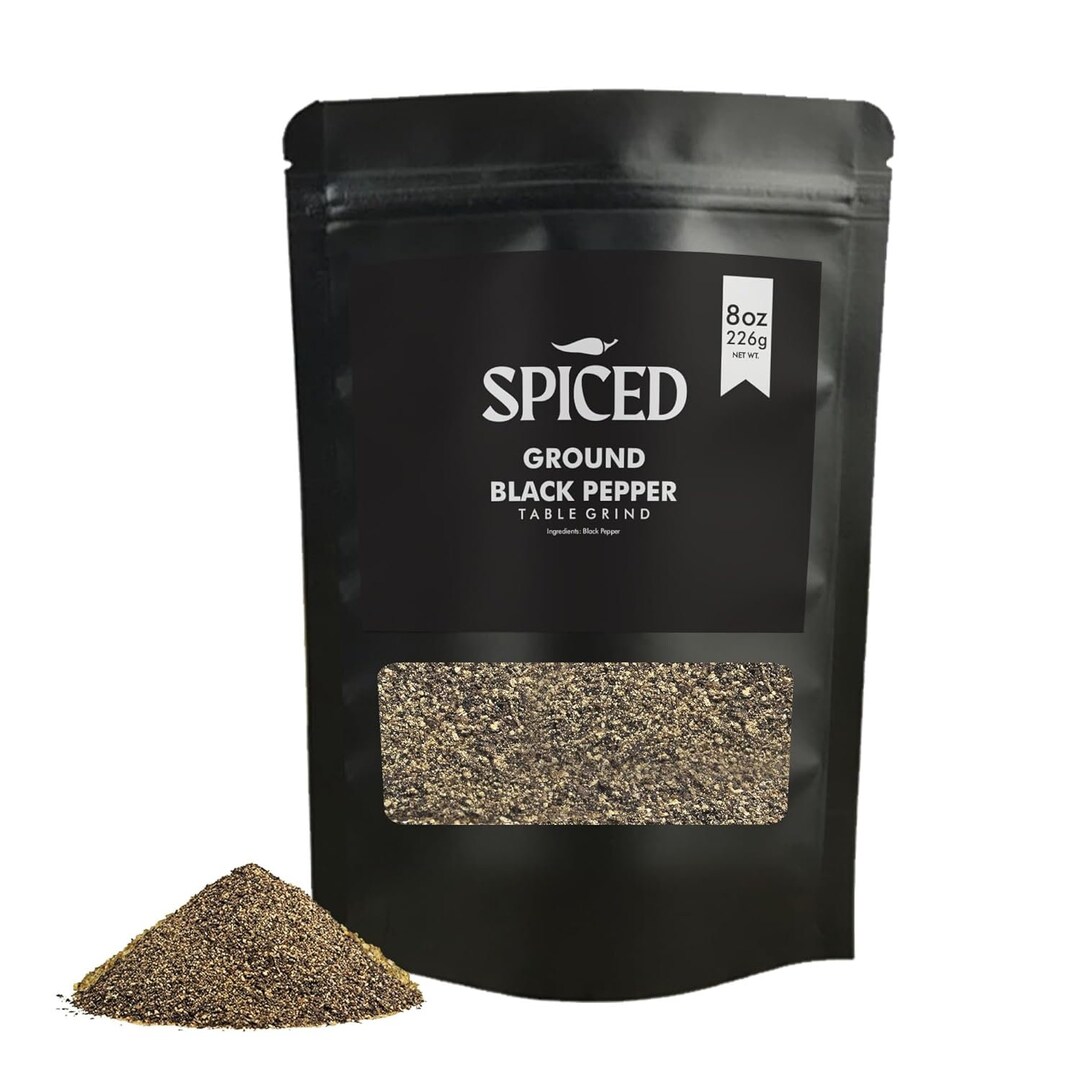 Ground Black Pepper Table Grind 8 Oz 100% Natural - Etsy