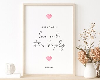 Love Deeply Wall Art - Etsy