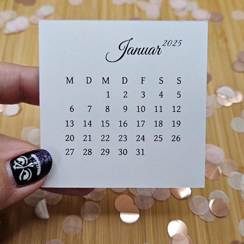 Mini Calendar - Etsy