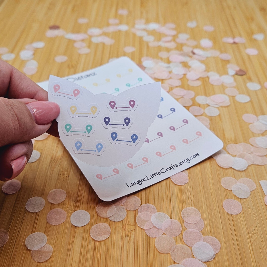 Distance Calendar Stickers | Distance Bullet Journal Stickers | Icon ...