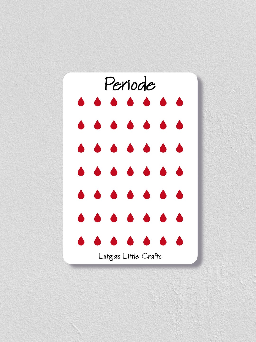 Period Calendar Stickers Bullet Journal Stickers Icon Planner Stickers ...