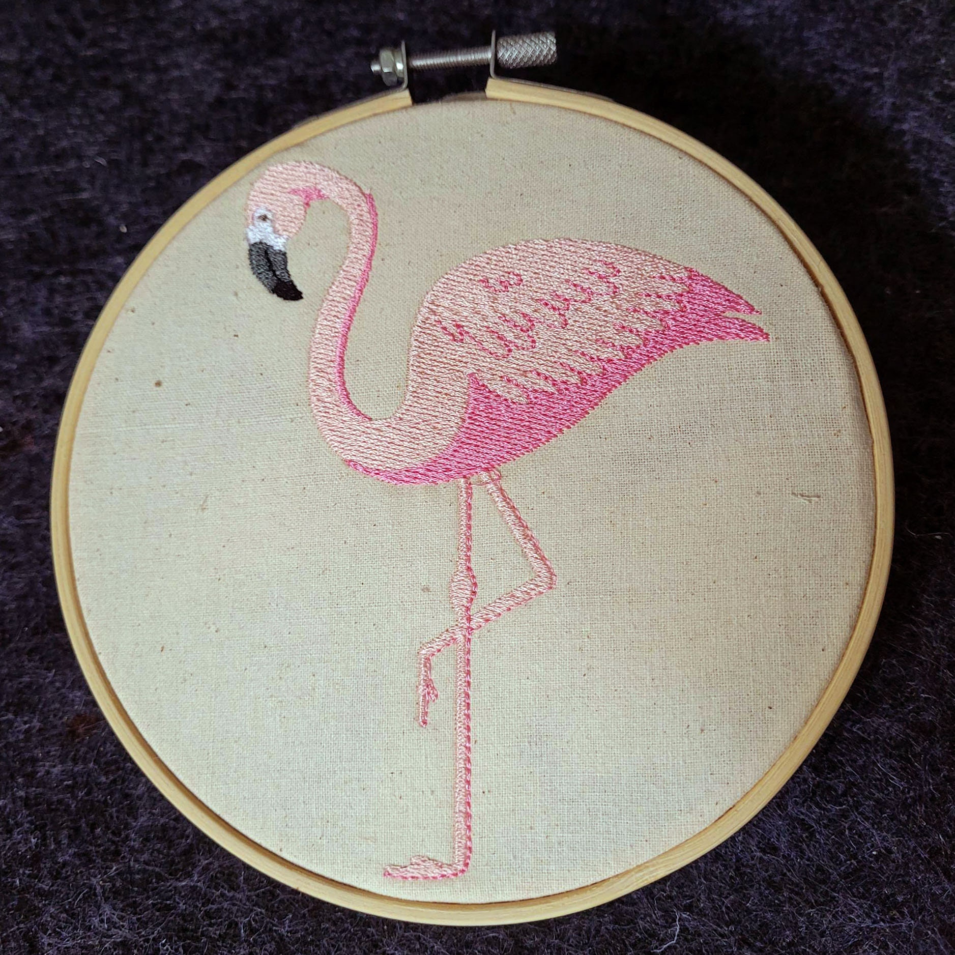 Flamingo Embroidery File - Etsy