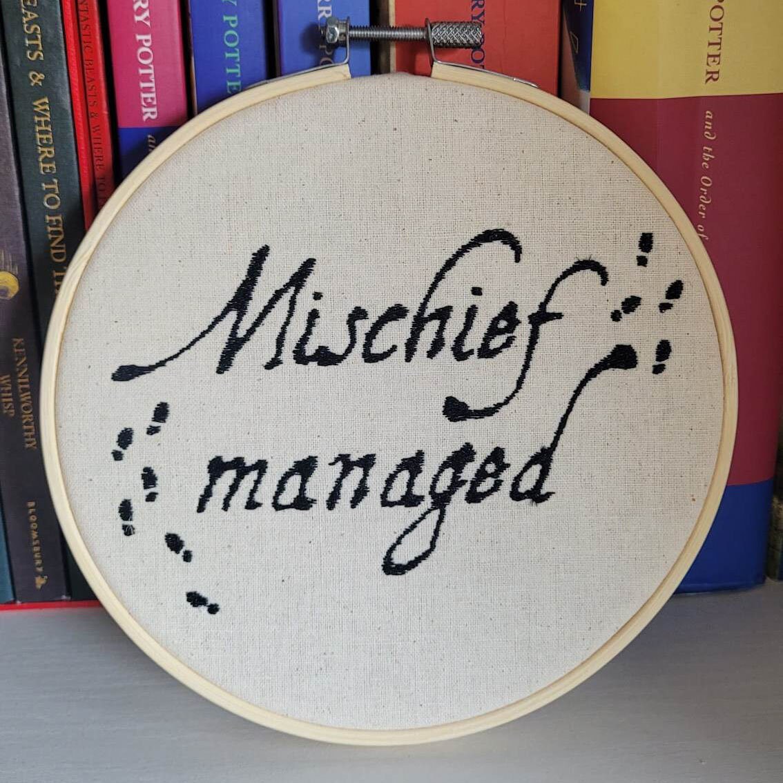 Mischief Managed Wizard Embroidery File - Etsy