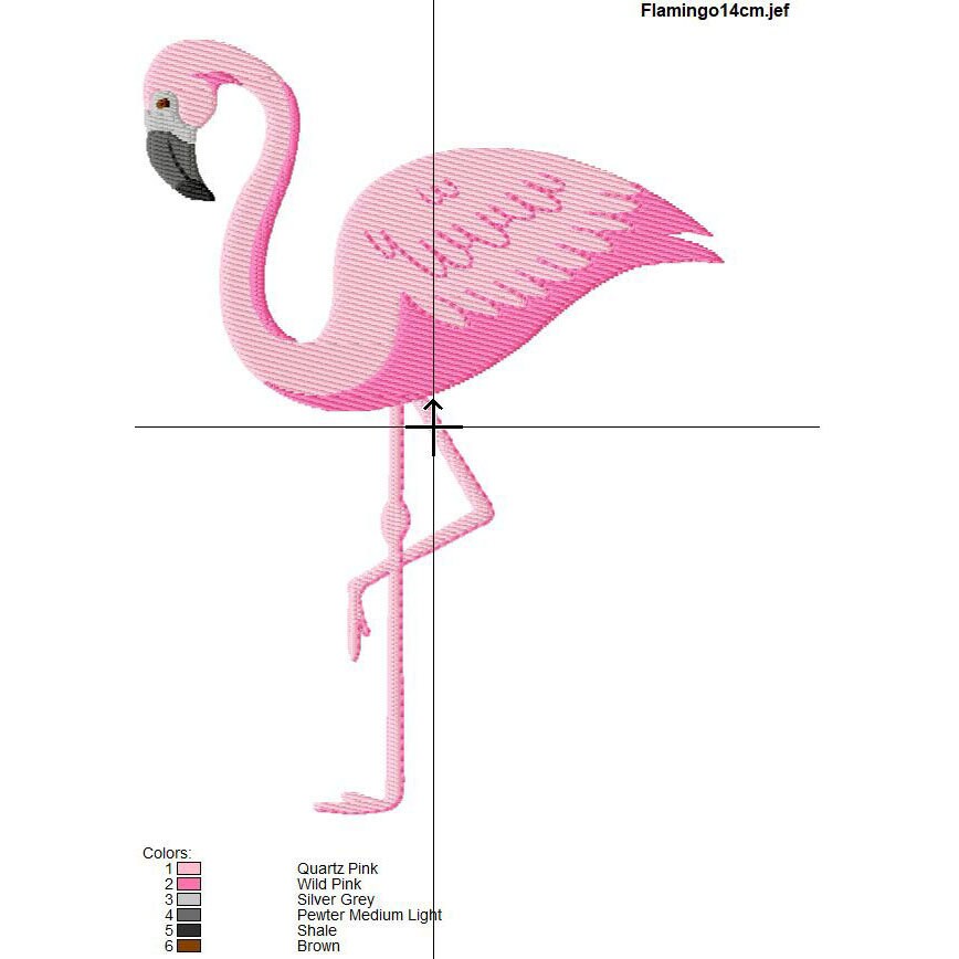 Flamingo Embroidery File - Etsy