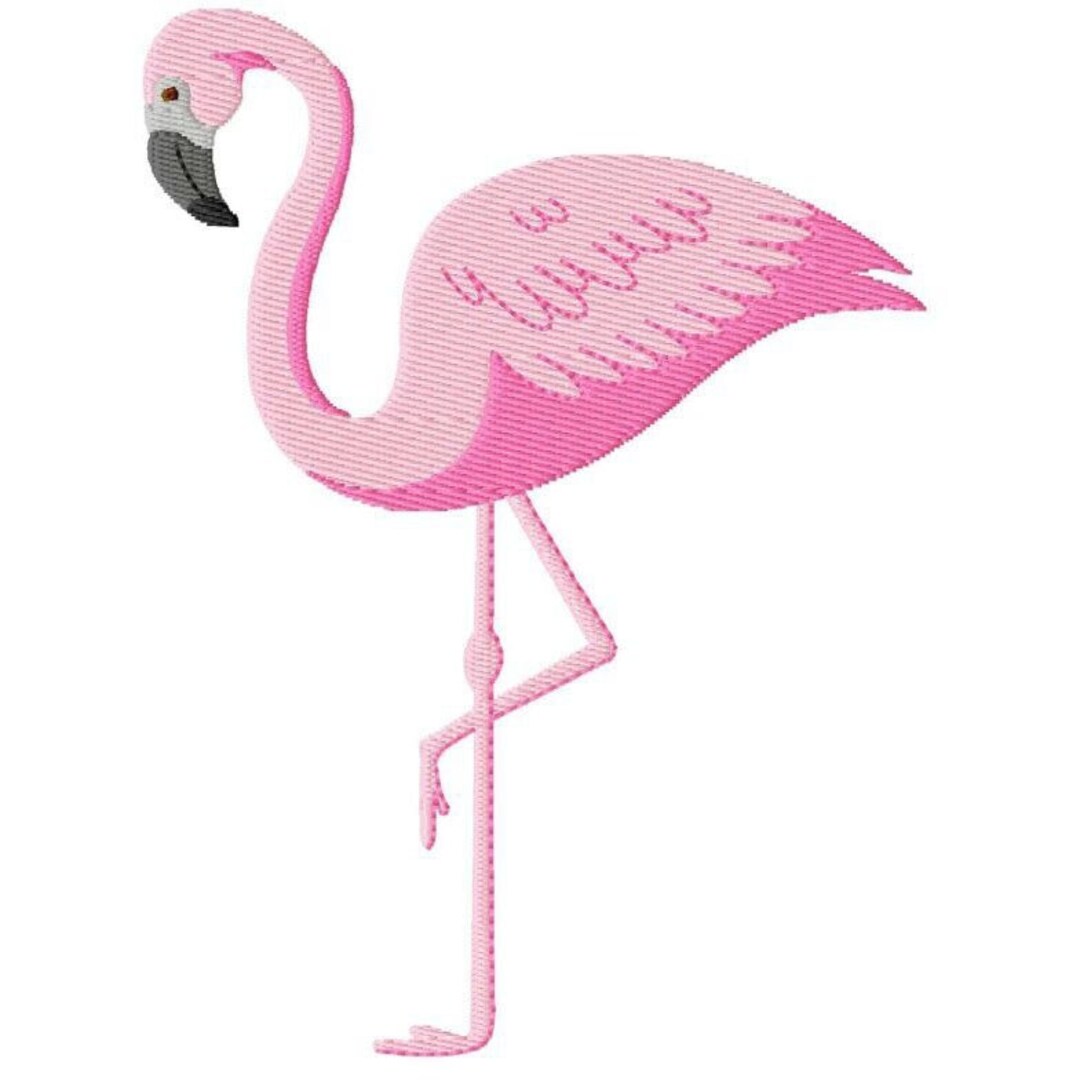 Flamingo Embroidery File - Etsy