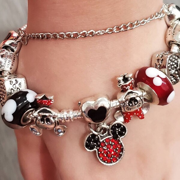 Mickey Mouse Pandora Bracelet - Etsy