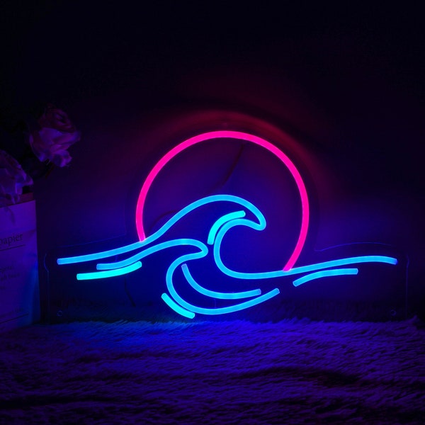 Wave Neon Sign - Etsy