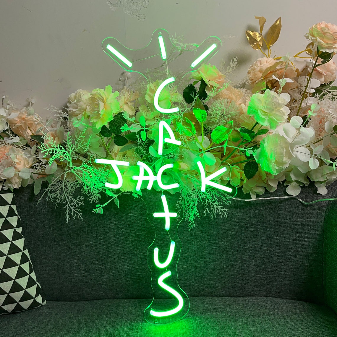 Neon Sign Wall Decor Cactus Jack Neon Sign Neon Sign Light - Etsy
