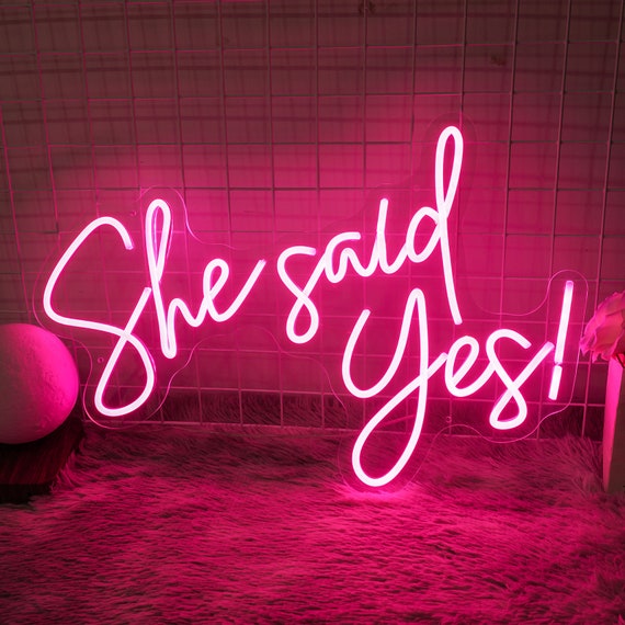 Neon Yes Sign