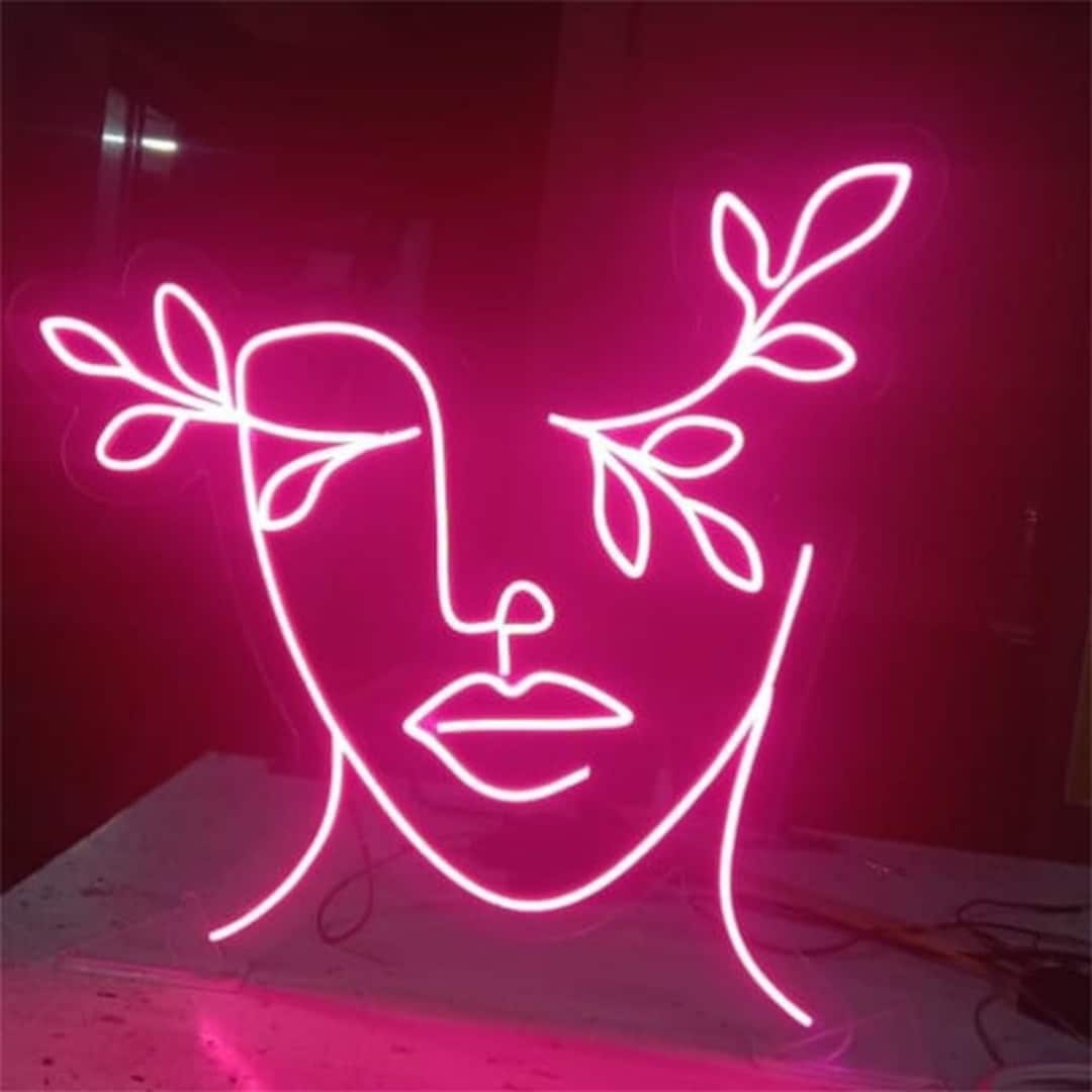 Neon Sign Pretty Girl Neon Art Light Neon Bedroom Decor - Etsy