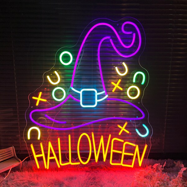 Witch Hat Neon Sign - Etsy