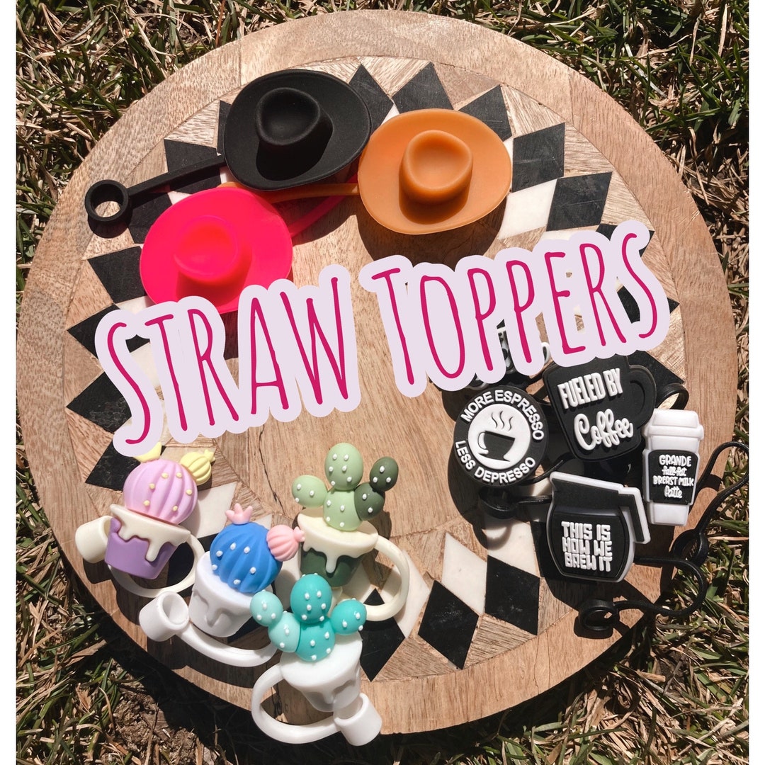 Straw Covers Straw Toppers Cactus. Coffee. Tumbler. Drinks. Protection ...
