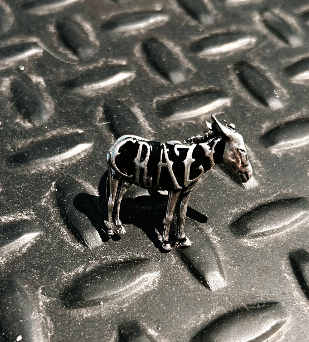 Crazy Azz Donkey Burro Mule Ring. Cowgirl Funny Elastic Silver - Etsy