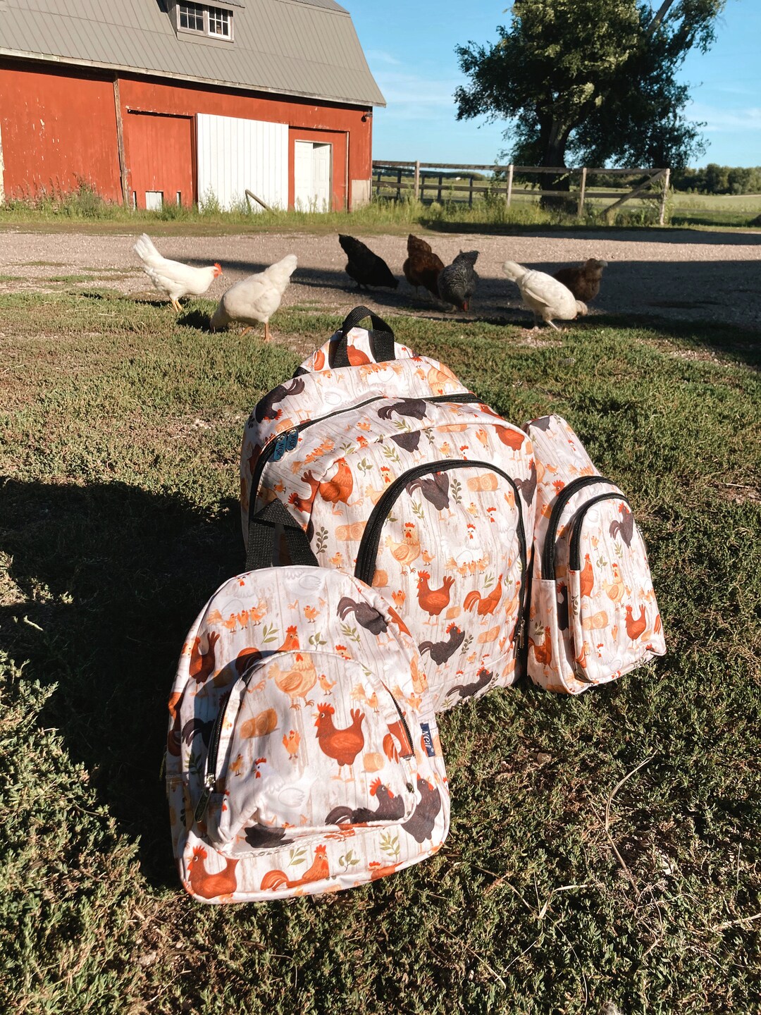 Chicken Mom Fanny Purse/ Petite Backpack - Etsy