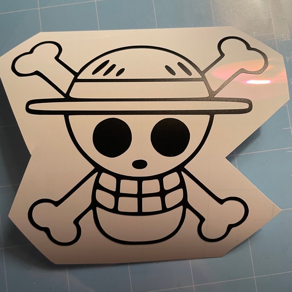 Straw Hat Jolly Roger Sticker - Etsy